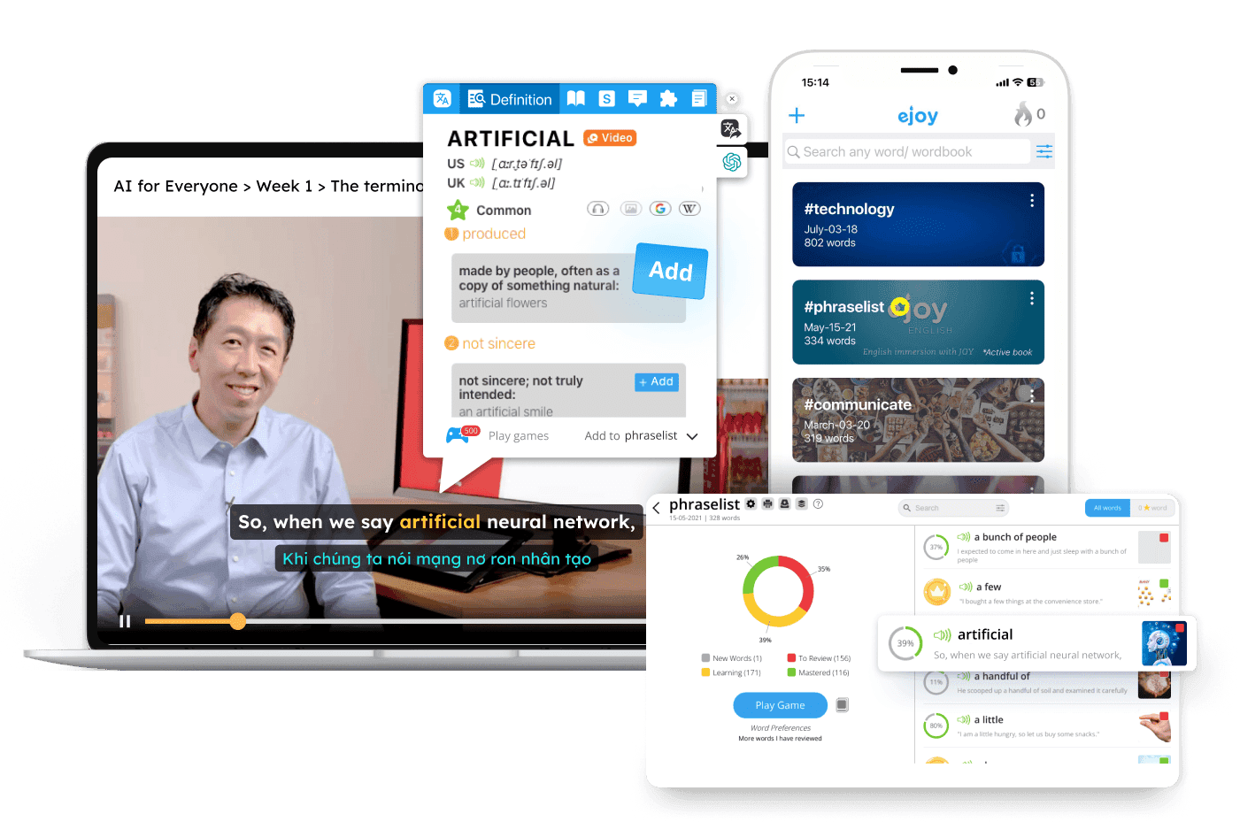 eJOY PRO VOCA - Enrich unlimited vocabulary | eJOY English